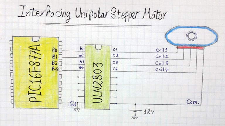 Stepper Motor Control With PIC Microcontrollers - Direction And Speed
