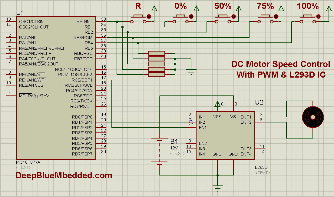 DC Motor Control Tutorial - L293D Motor Driver | PWM | H-Bridge