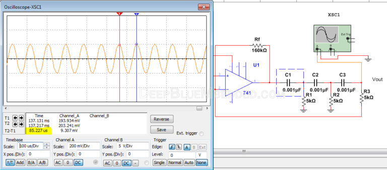 RC Phase Shift Oscillator Tutorial (Using BJT & Op-Amp)