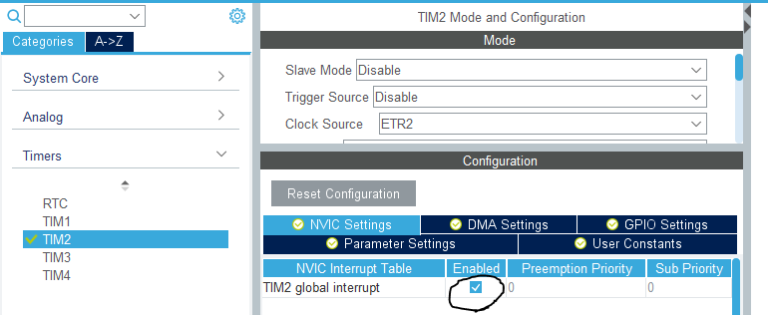 STM32 Counter Mode Example - Frequency Counter With Timer Module