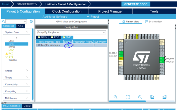 STM32 External Interrupt Example LAB – DeepBlue