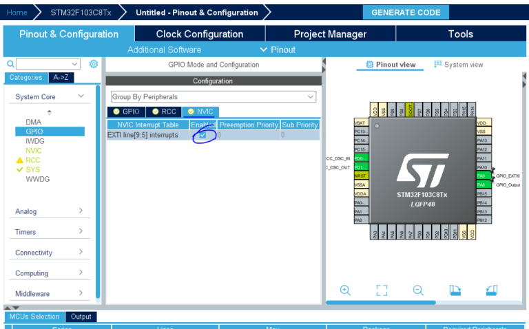 STM32 External Interrupt Example LAB – DeepBlue