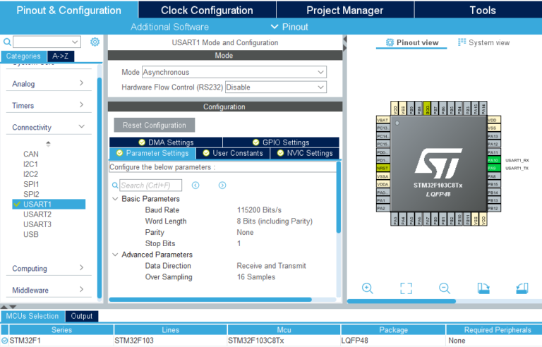 STM32 UART (USART) Tutorial + Examples (DMA, Interrupt)