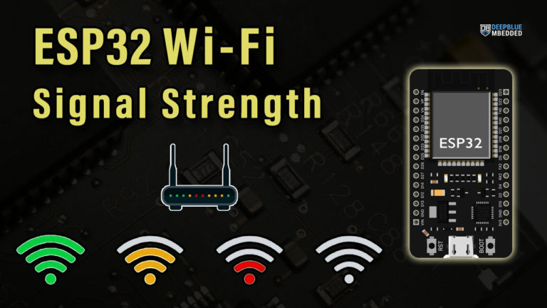 Get ESP32 WiFi Signal Strength (Arduino) & RSSI Value