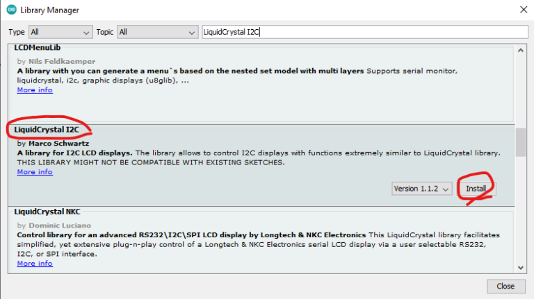 Arduino I2C LCD 16x2 Interfacing