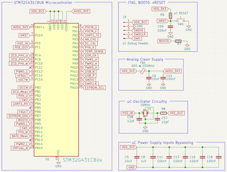 STM32 ESC PCB Design (FOC ESC For BLDC Motors)