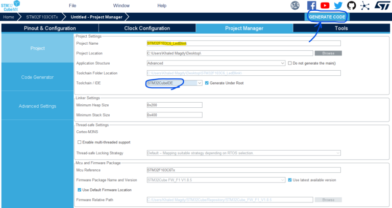 STM32 Proteus Simulation Library (BluePill Stm32f103c6)
