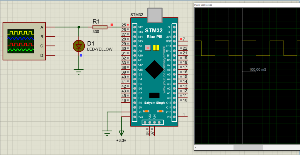 STM32 Proteus Simulation Library (BluePill Stm32f103c6)