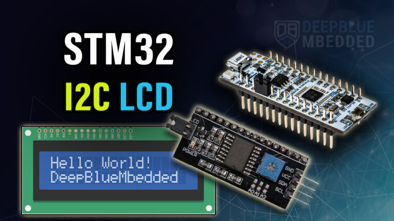 STM32 I2C LCD Library & Examples (16x2, 20x4, Multiple LCDs)