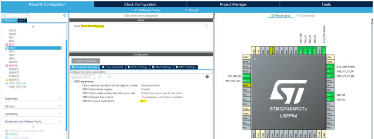 STM32 SDIO SD Card Example With FatFS [Interfacing Tutorial] – DeepBlue