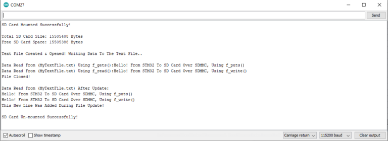 STM32 SDMMC Tutorial With Examples + DMA – DeepBlue