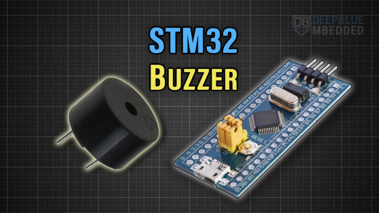 STM32 Buzzer | Piezo Buzzer Example + Tone [Active & Passive]