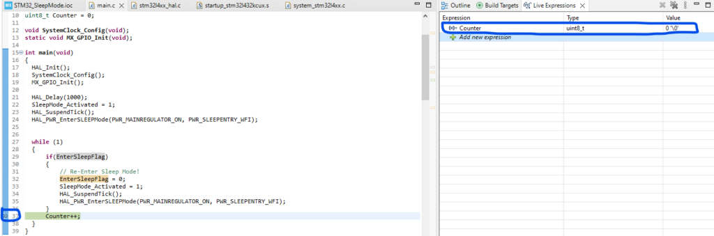 STM32 Sleep Mode & Wakeup Pin (Example Code)