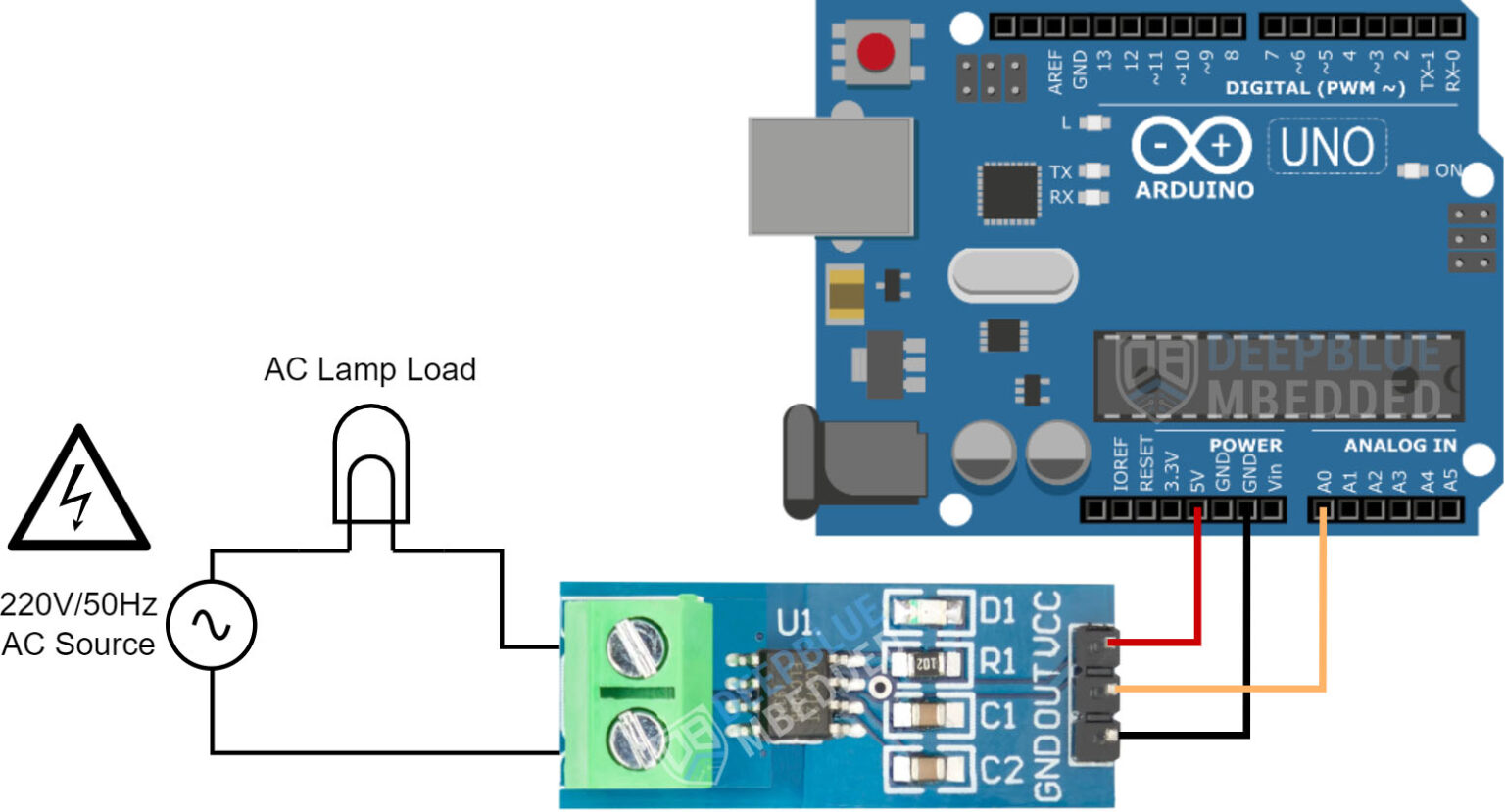 Arduino ACS712 AC/DC Current Sensor + Measurement Examples