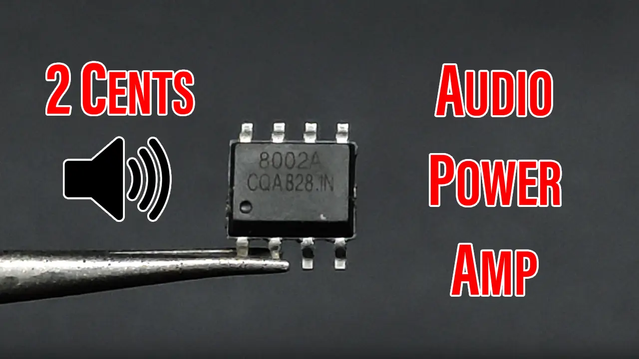 8002A Audio Power Amplifier Datasheet & Schematic Diagram